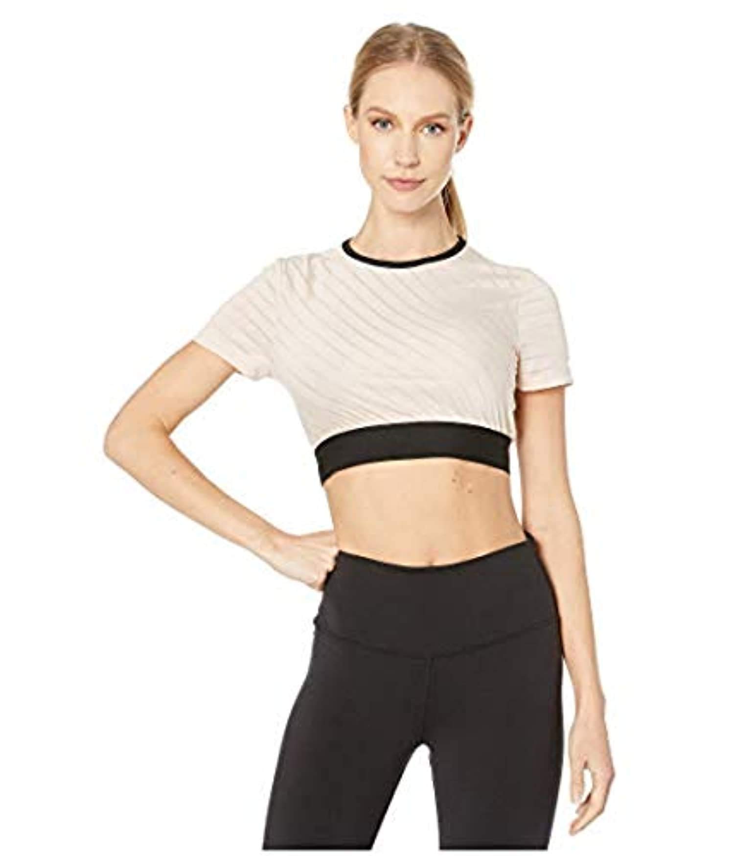 Reebok Studio Mesh Crop, Black, Medium