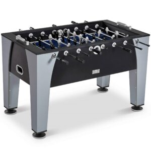 soccer foosball table and balls set for adults, kids - arcade football game room furniture 54 in