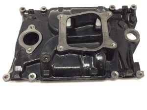 new 4.3l, 262 cid 4 barrel vortec marine intake manifold assembly. replaces mercruiser 824330t1, volvo penta 3855806