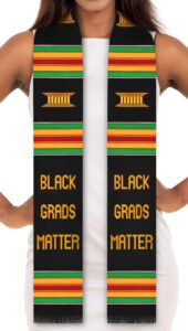 advansync black grads matter kente stole (bgm no year)