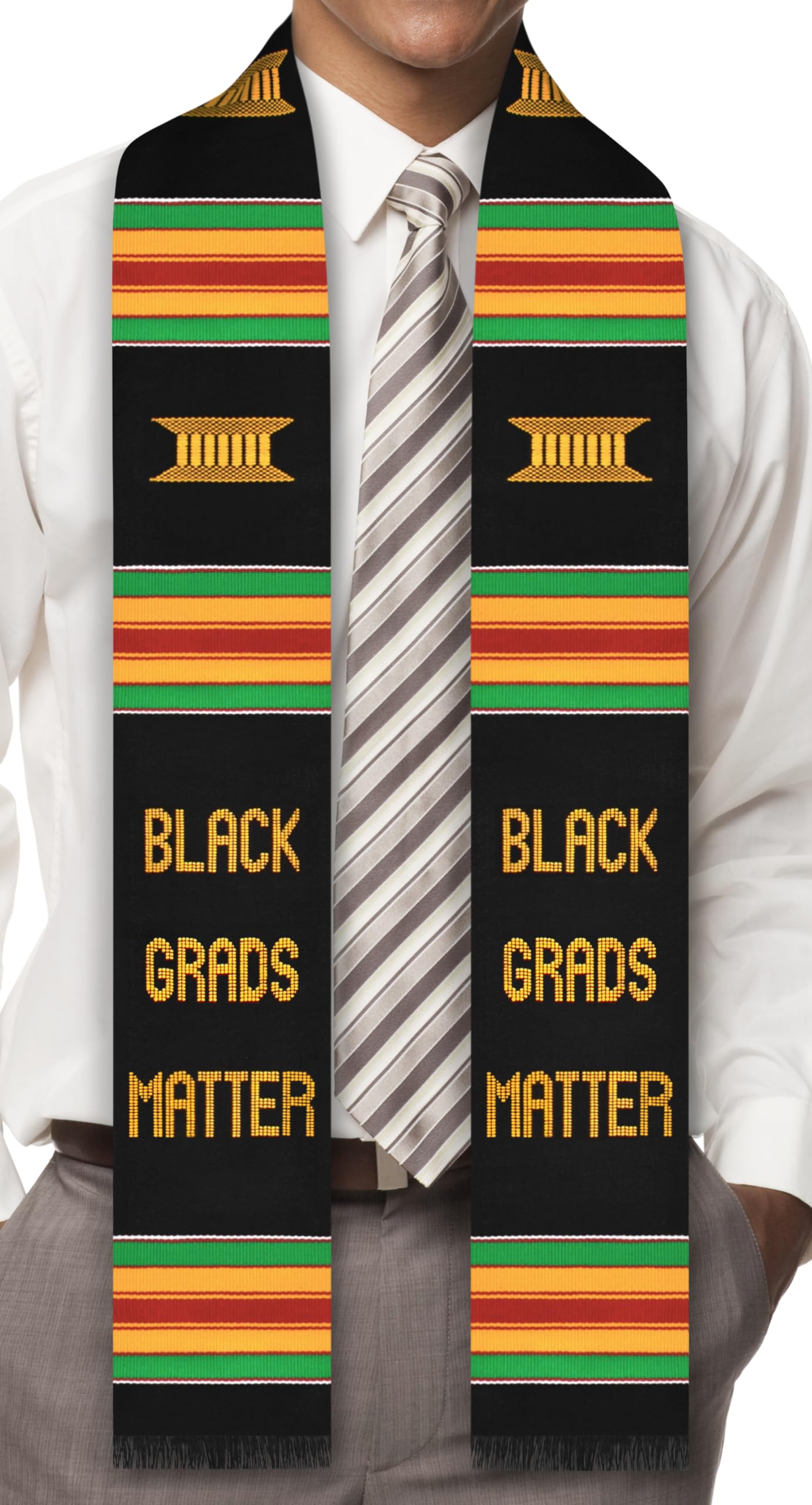 ADVANSYNC Black Grads Matter Kente Stole (BGM No Year)