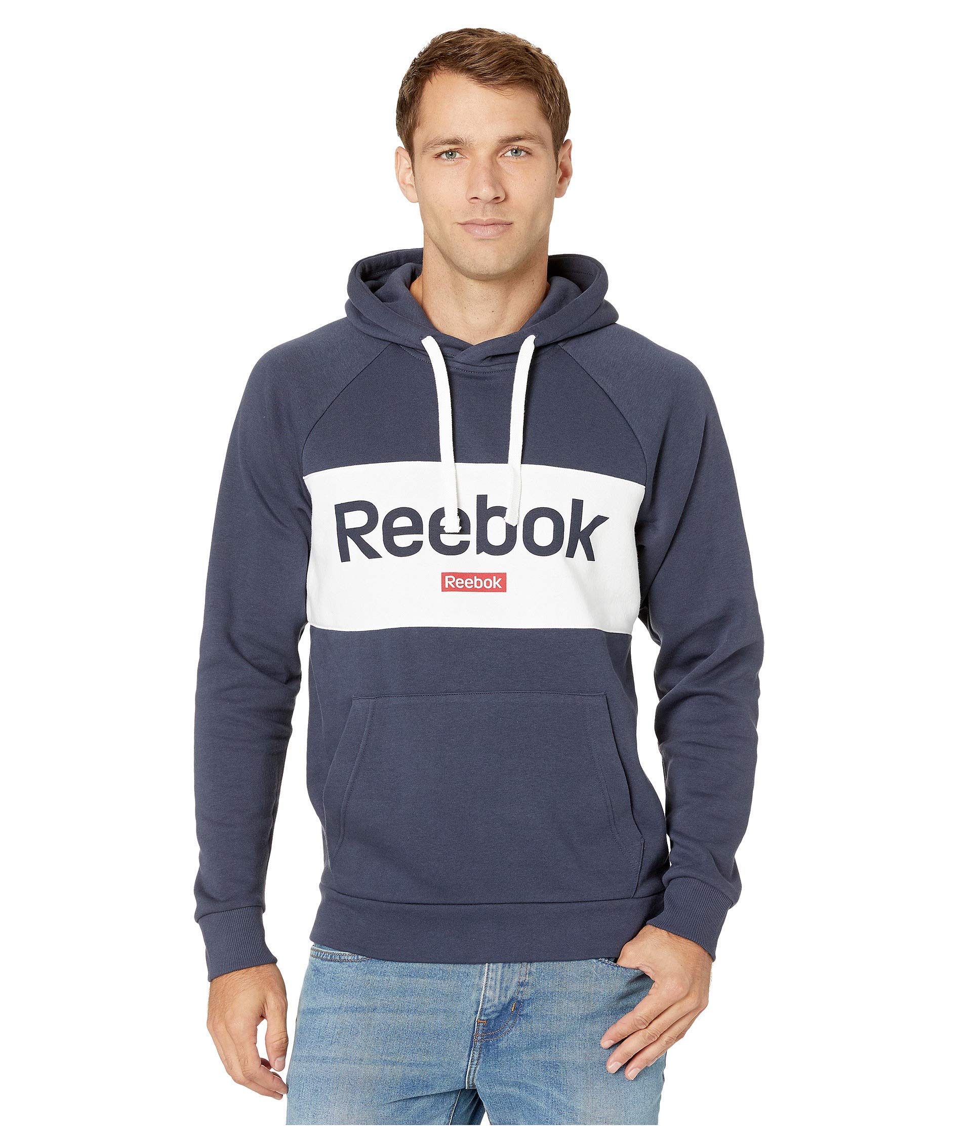 Reebok Training Essentails Big Logo Hoodie, Heritage Navy, Large