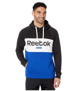 reebok training essentails big logo hoodie, black, large