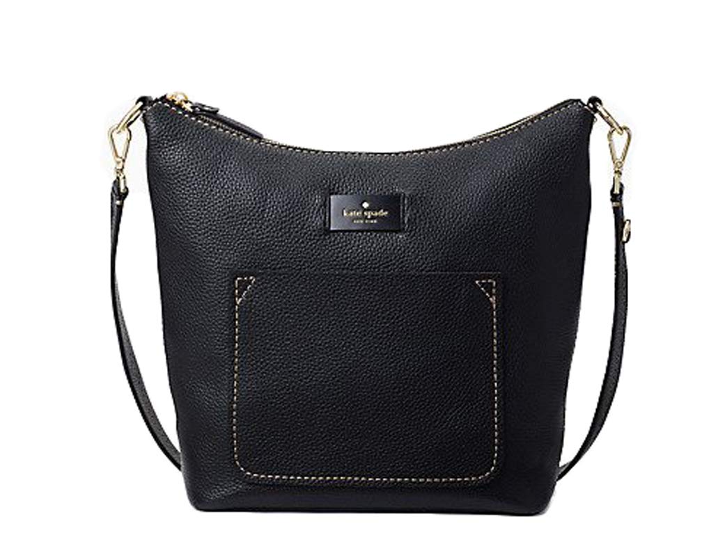 Kate Spade New York maple street janelle leather shoulder bag - black $278