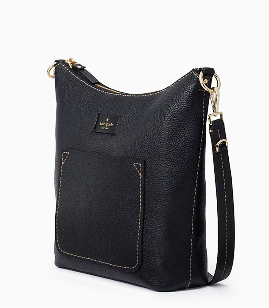 Kate Spade New York maple street janelle leather shoulder bag - black $278