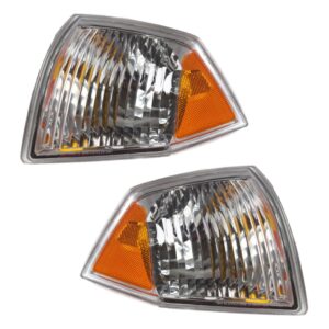 for 2007 08 09 2010 jeep compass pair driver and passenger side turn signal/side marker light dot certified lens and housing only ch2520144 ch2521144 - replaces 68000683aa 68000682aa