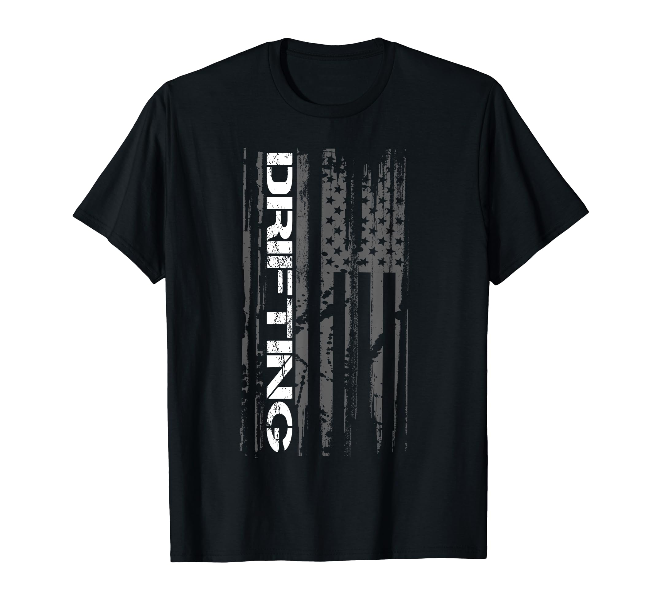 American Flag Car Racing Drifting T-Shirt