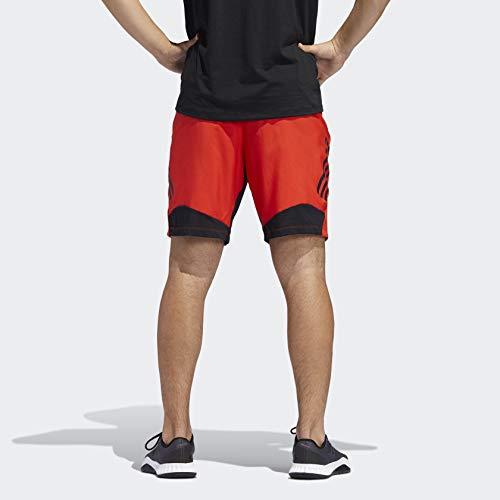 adidas 4KRFT Tech Woven 3-Stripes Shorts Men's, Red, Size 2XL