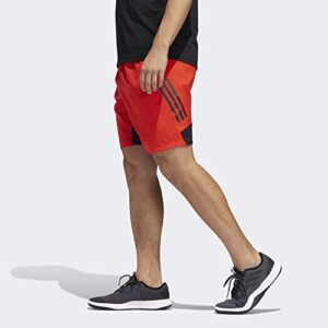 adidas 4KRFT Tech Woven 3-Stripes Shorts Men's, Red, Size 2XL