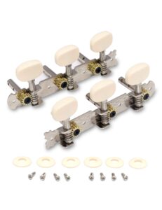 metallor 3 on a plank guitar tuning pegs chrome plated machine heads tuning keys tuners single hole for classical guitar 3l 3r. (g326)