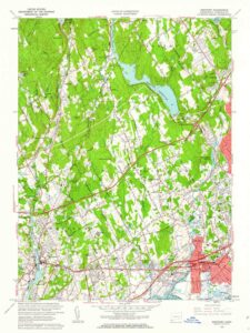 yellowmaps westport ct topo map, 1:24000 scale, 7.5 x 7.5 minute, historical, 1960, updated 1962, 26.9 x 20.2 in - tyvek