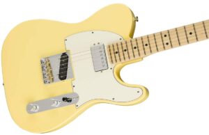 fender american performer telecaster hum - vintage white with maple fingerboard