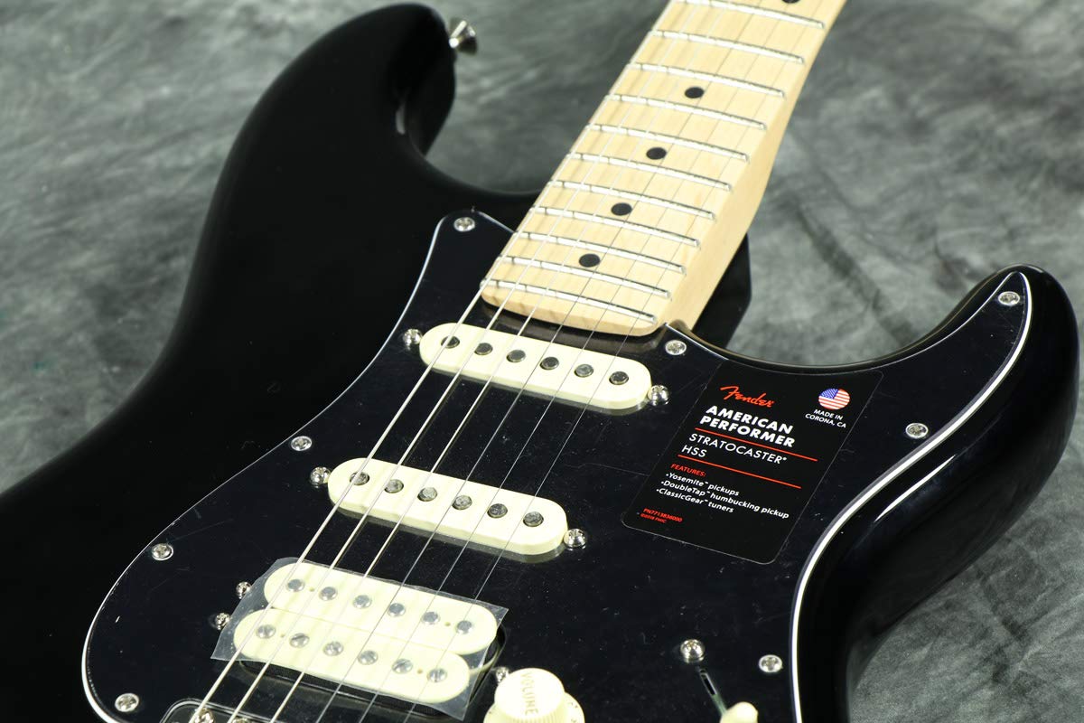 Fender American Performer Stratocaster HSS - Black with Maple Fingerboard