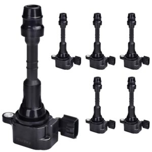 ignition coil pack of 6 replacement for v6 3.5l 4.0l - nissan altima frontier maxima murano nv1500 nv2500 pathfinder quest xterra, infiniti i35 qx4, suzuki equator, replace# uf349, c1406, uf-349