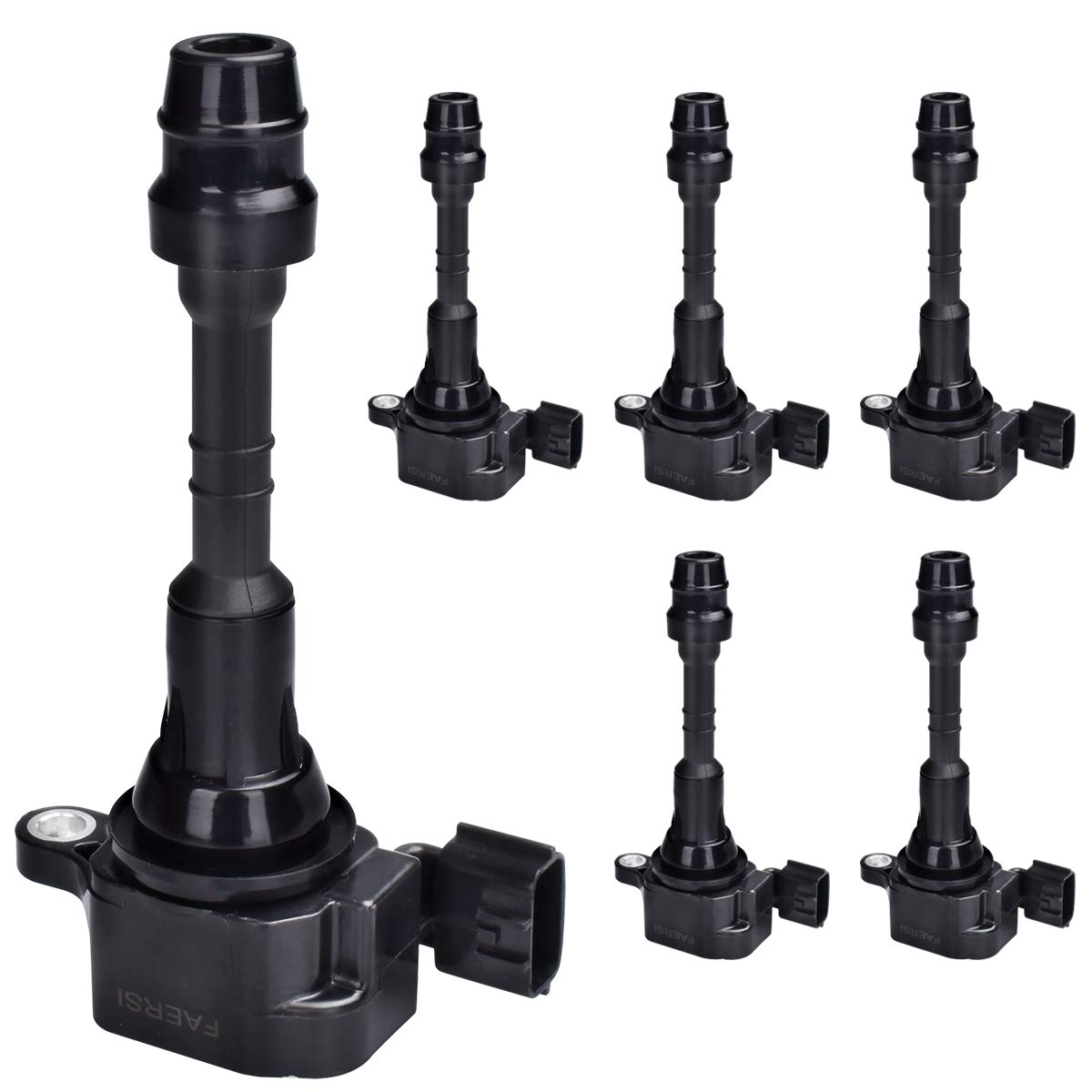 Ignition Coil Pack of 6 Replacement for V6 3.5L 4.0L - Nissan Altima Frontier Maxima Murano NV1500 NV2500 Pathfinder Quest Xterra, Infiniti I35 QX4, Suzuki Equator, Replace# UF349, C1406, UF-349