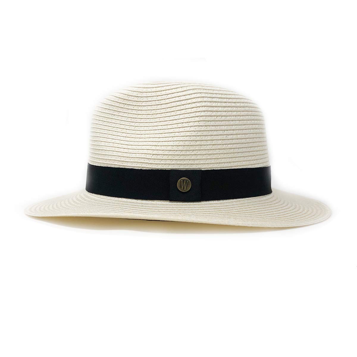 Wallaroo Hat Company Men’s Palm Beach Fedora – UPF 50+ Sun Protection, Packable Design and Adjustable Sizing – Stylish Sun-Smart Hat for Everyday Adventures and Travel (Medium/Large, Ivory)