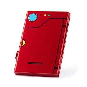 funlab switch game case compatible with nintendo switch(oled/lite) games holder,metal switch game card case with 6 game storage – red