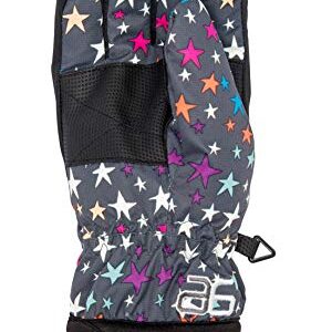 Arctix Kids Whiteout Insulated Ski Gloves, North Star Print Steel, Large