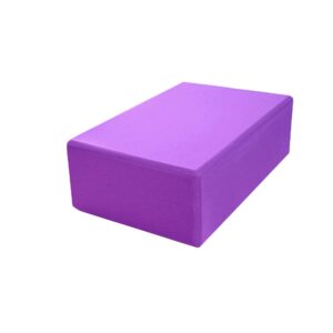 supvox yoga pilates bricks high density eva foam block exercise stretching aid (purple)