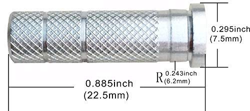 yeseje Aluminum Arrow Inserts Insrt .244 Arrow Shafts for Target Practice (36-Pack)