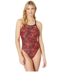 tyr dswa7a61030 swarm diamondfit swimsuit red 30