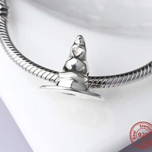 Eva's Collection "Witch Magic Hat" Bead Sterling Charm Fits Popular Charm Bracelets & Necklaces