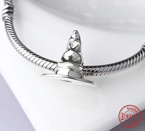 Eva's Collection "Witch Magic Hat" Bead Sterling Charm Fits Popular Charm Bracelets & Necklaces