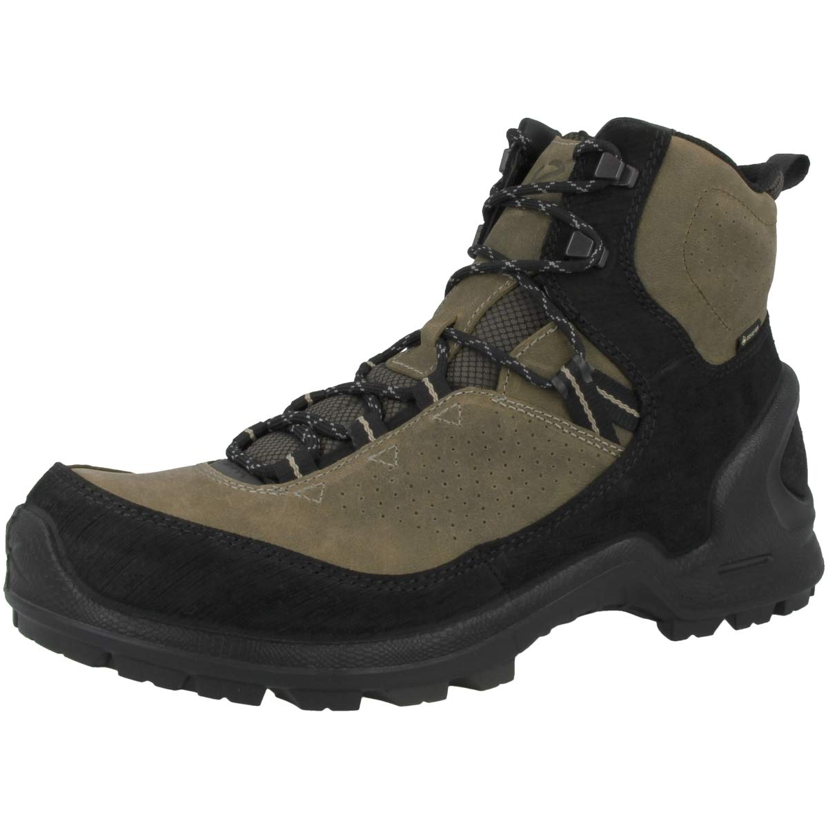 ECCO Men's Biom Terrain GORE-TEX High waterproof Hiking Boot, black/tarmac/yak Nubuck, 45 M EU (11-11.5 US)