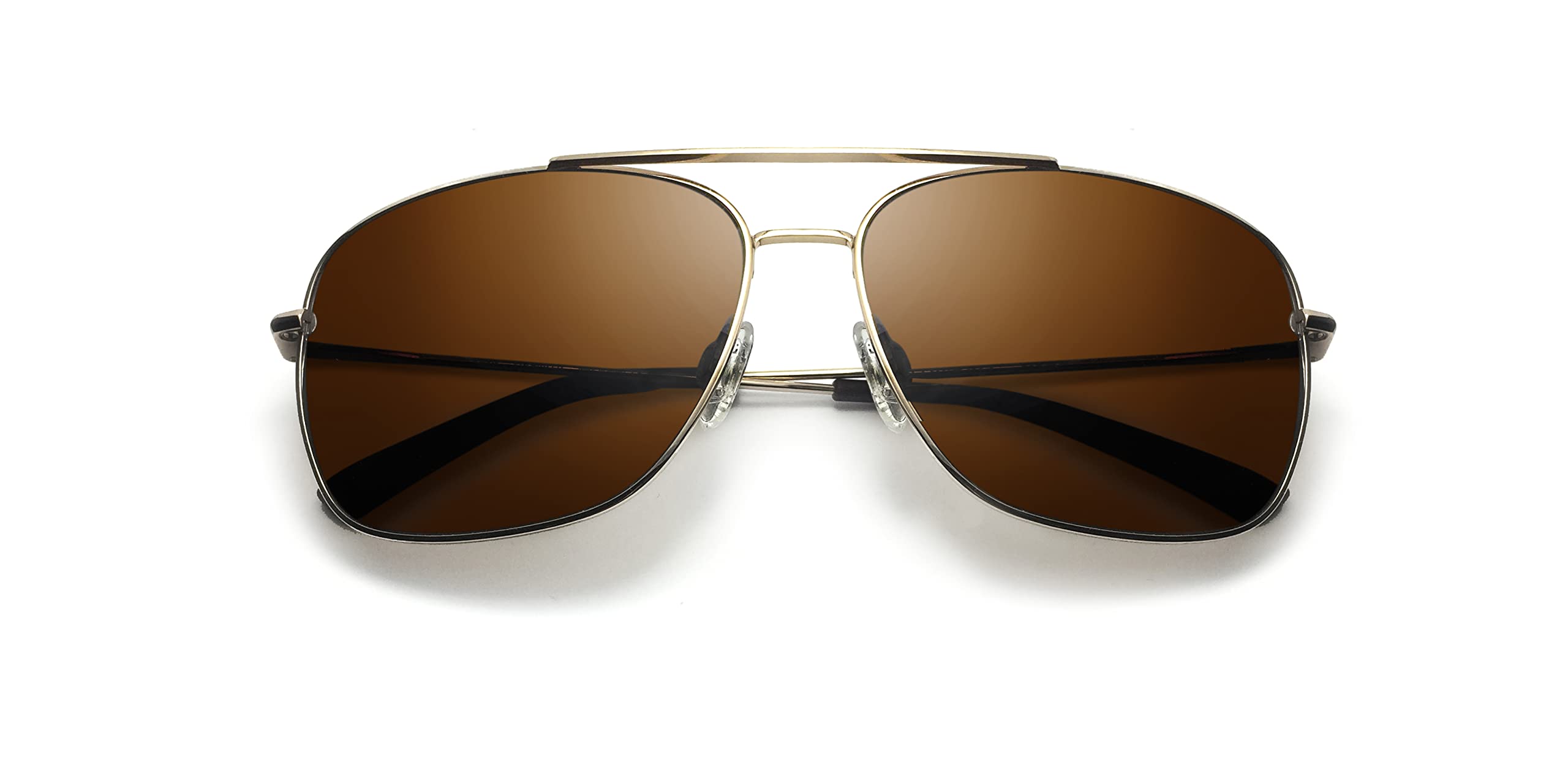 Revo Sunglasses Harbor: Polarized Lens Filters UV, Metal Navigator Frame, Gold Frame with Terra Lens