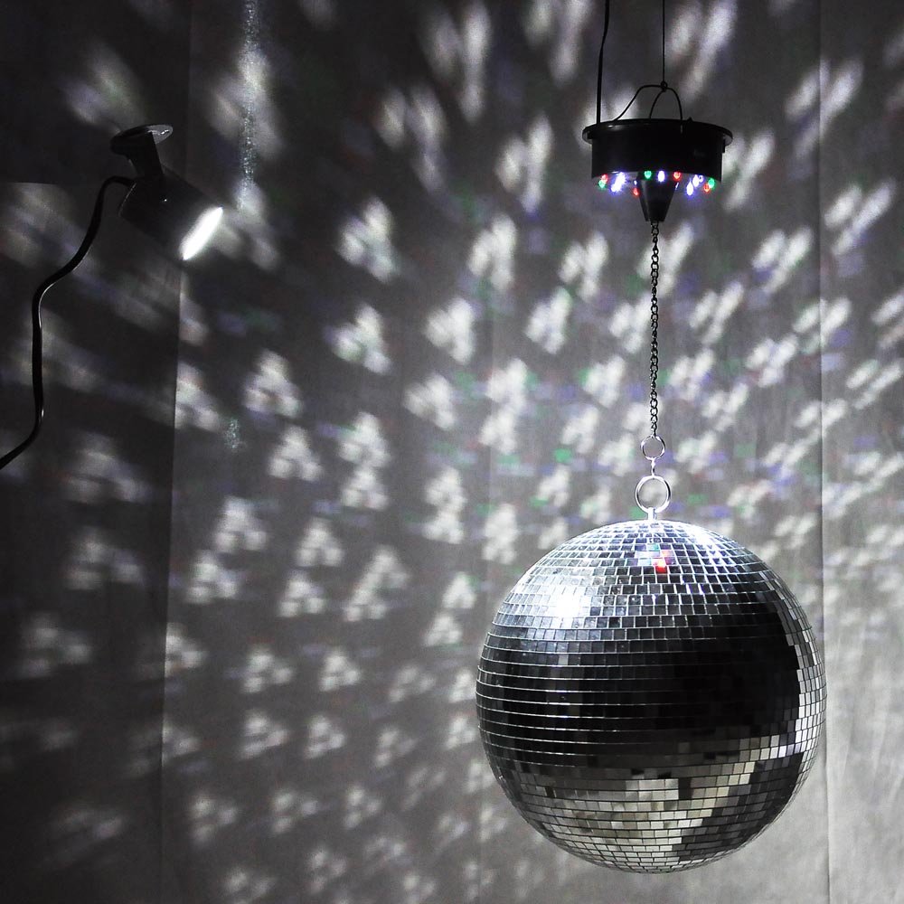 12 in Reflective Mirror Disco Ball Party Stage Effect Solid Foam Construction US Delivery