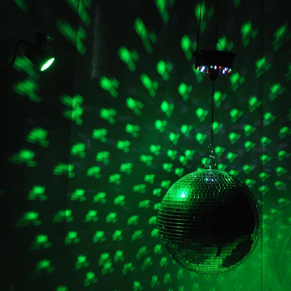 12 in Reflective Mirror Disco Ball Party Stage Effect Solid Foam Construction US Delivery