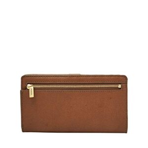 Fossil Women's Liza Leather Wallet Slim Minimalist Bifold, Brown (Model: SL7891200)