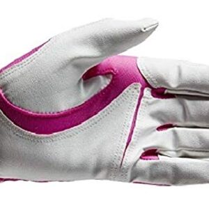 Wilson Staff Fit All Golf Glove, Pink/White