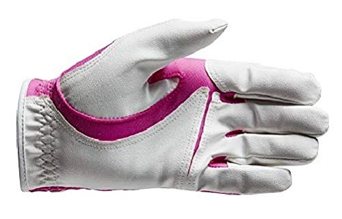 Wilson Staff Fit All Golf Glove, Pink/White