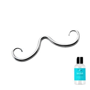 bodyjewelryonline surgical steel septum mustache nose ring 16 gauge, septum mustache nose ring