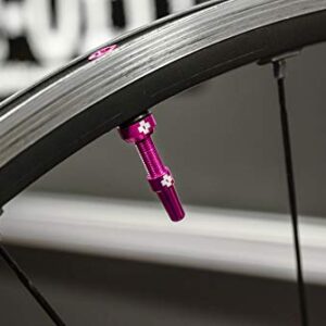 Muc Off 1051 Black Tubeless Presta Valves, 44mm - Premium No Leak Bicycle Valves with Integrated Valve Core Removal Tool