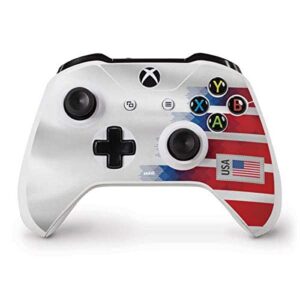 skinit decal gaming skin compatible with xbox one s controller - originally designed usa soccer flag design