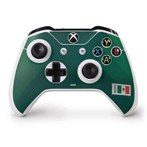 skinit decal gaming skin compatible with xbox one s controller - originally designed mexico soccer flag design