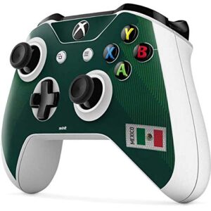 Skinit Decal Gaming Skin Compatible with Xbox One S Controller - Originally Designed Mexico Soccer Flag Design