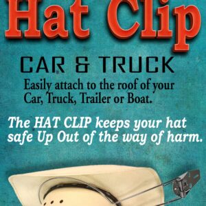 The Original HAT CLIP [NEW VERSION] Cowboy Hat Holder for Trucks Hat Rack Pickup Truck