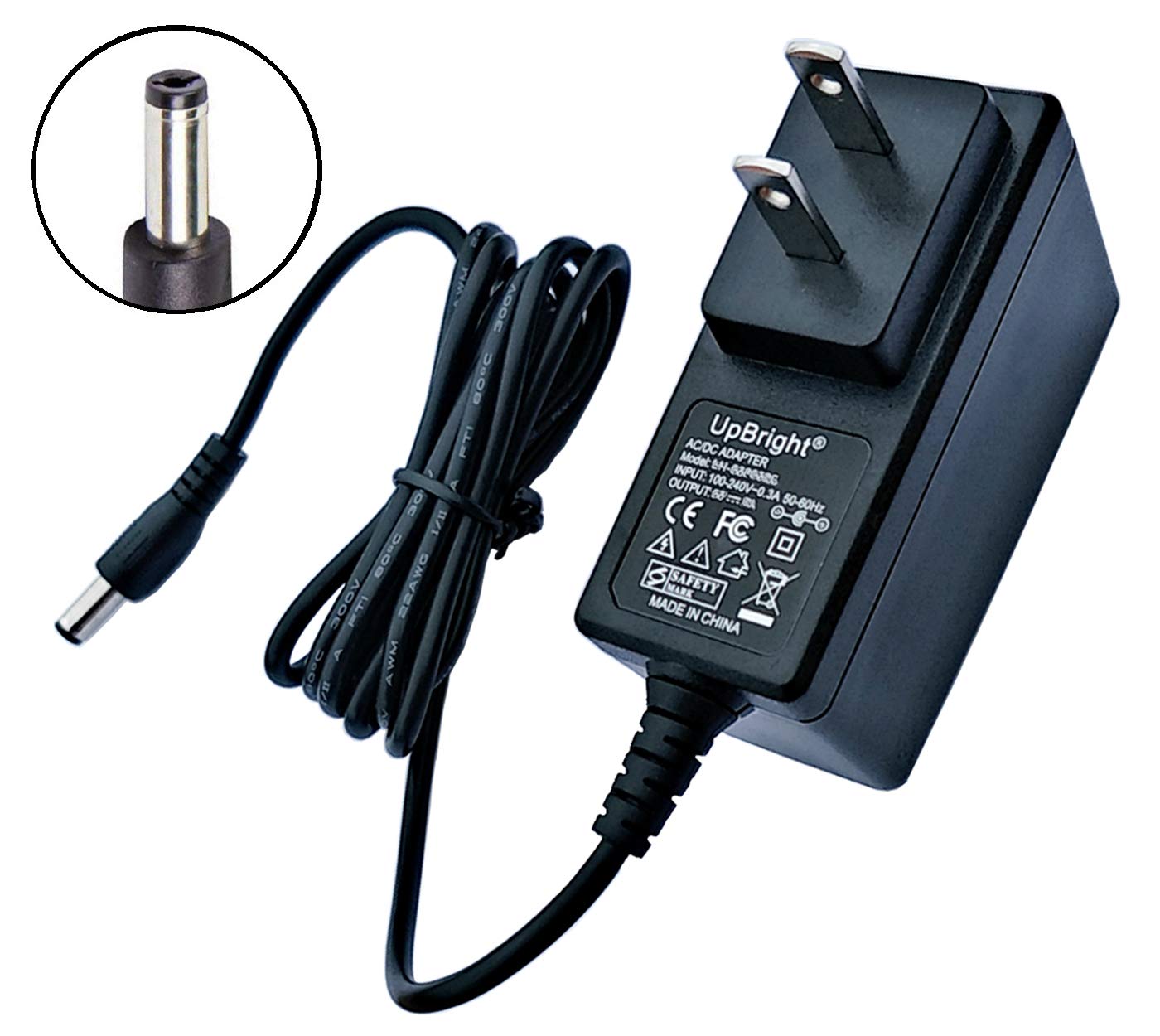 UpBright 9V AC/DC Adapter Compatible with Xterra Fitness Elliptical Exercise Machine/Recumbent Bike/Upright Bike Series DC9V 1500mA 9VDC Power Supply Cord Battery Charger(Xterra SB250 Recumbent Bike)