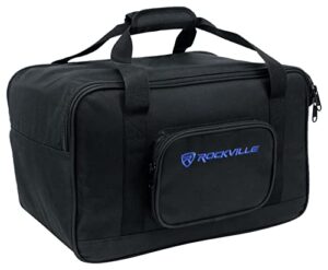 rockville tb8 padded speaker bag carry case for 8" dj pa speakers+stand