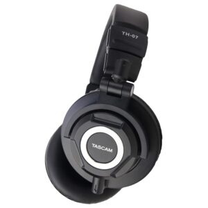 tascam th-07 high definition studio monitor headphones , black