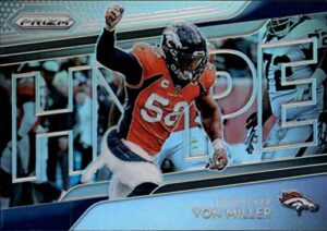 2018 panini prizm hype prizm retail #2 von miller denver broncos nfl football trading card