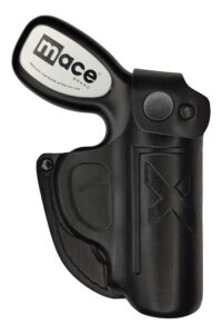 vlamitex b21 leather holster fits mace pepper spray gun black