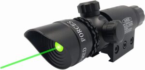 strongtools waterproof green dot laser sight adjustable sight for rifles & shotguns with mounts and cable press switch