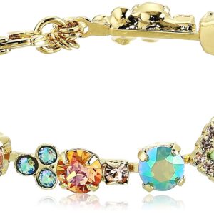 Sorrelli Mango Tango Women's Assorted Round Crystal Line Bracelet, Bright Multi, 7