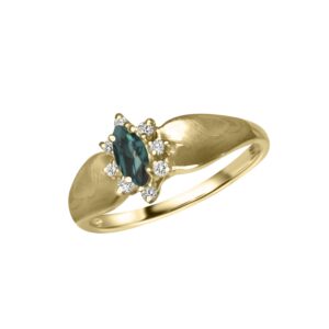 designed by ellen alexandrite diamond ring in 14k yellow gold-natural stone