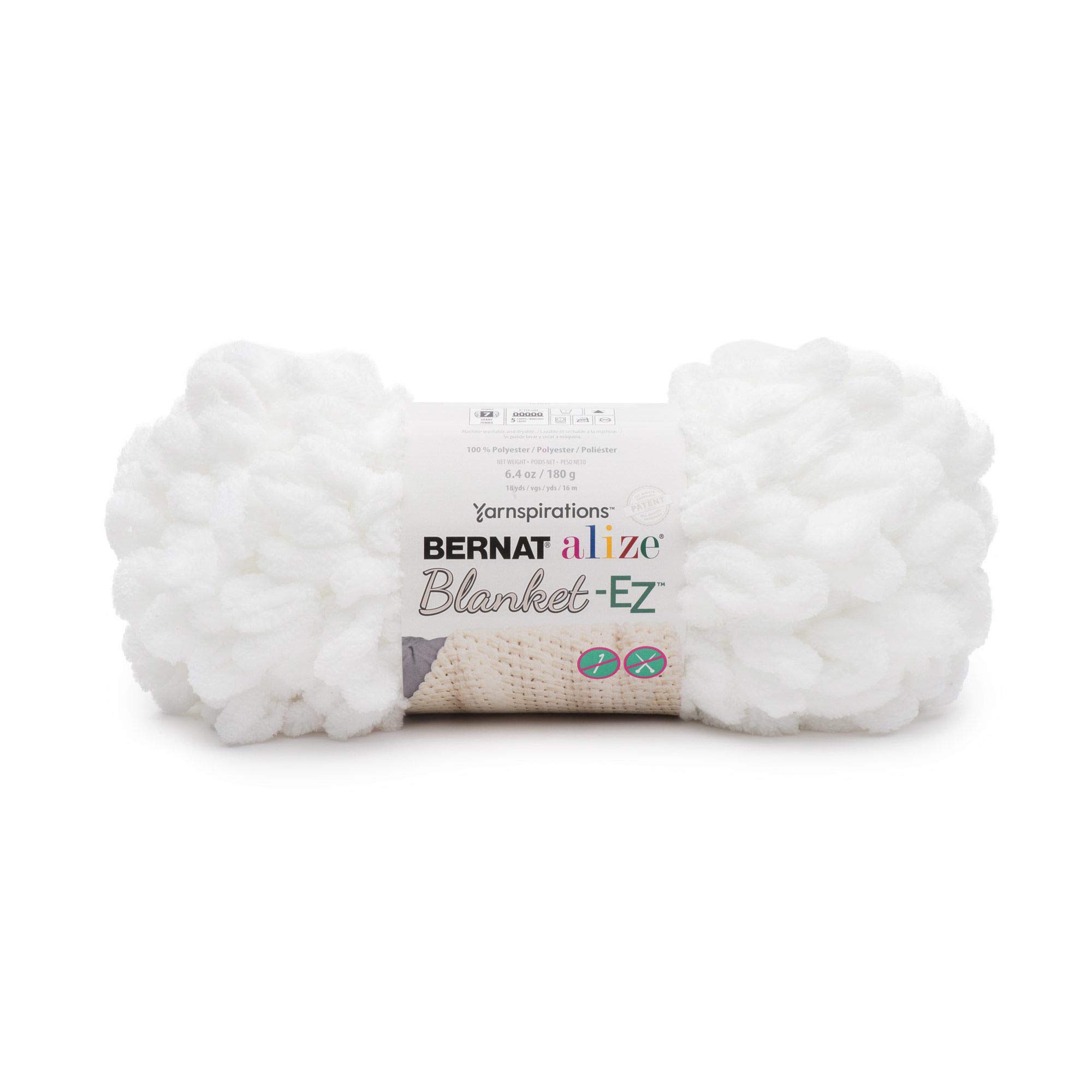 Bernat Alize Blanket-EZ Yarn, White