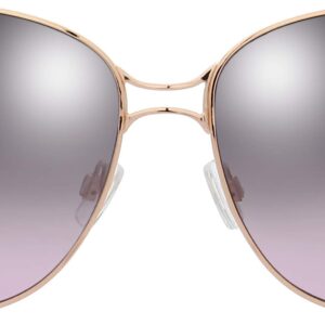 The Fresh Classic Crystal Elegant Women Beauty Design Sunglasses Gift Box (L153-Gold, Grey/Pink)